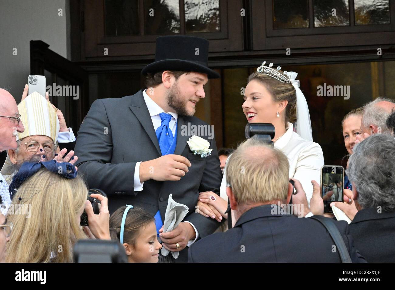 Maria Teresita Prinzessin von Sachsen und ihr Mann Graf Beryl Alexandre ...