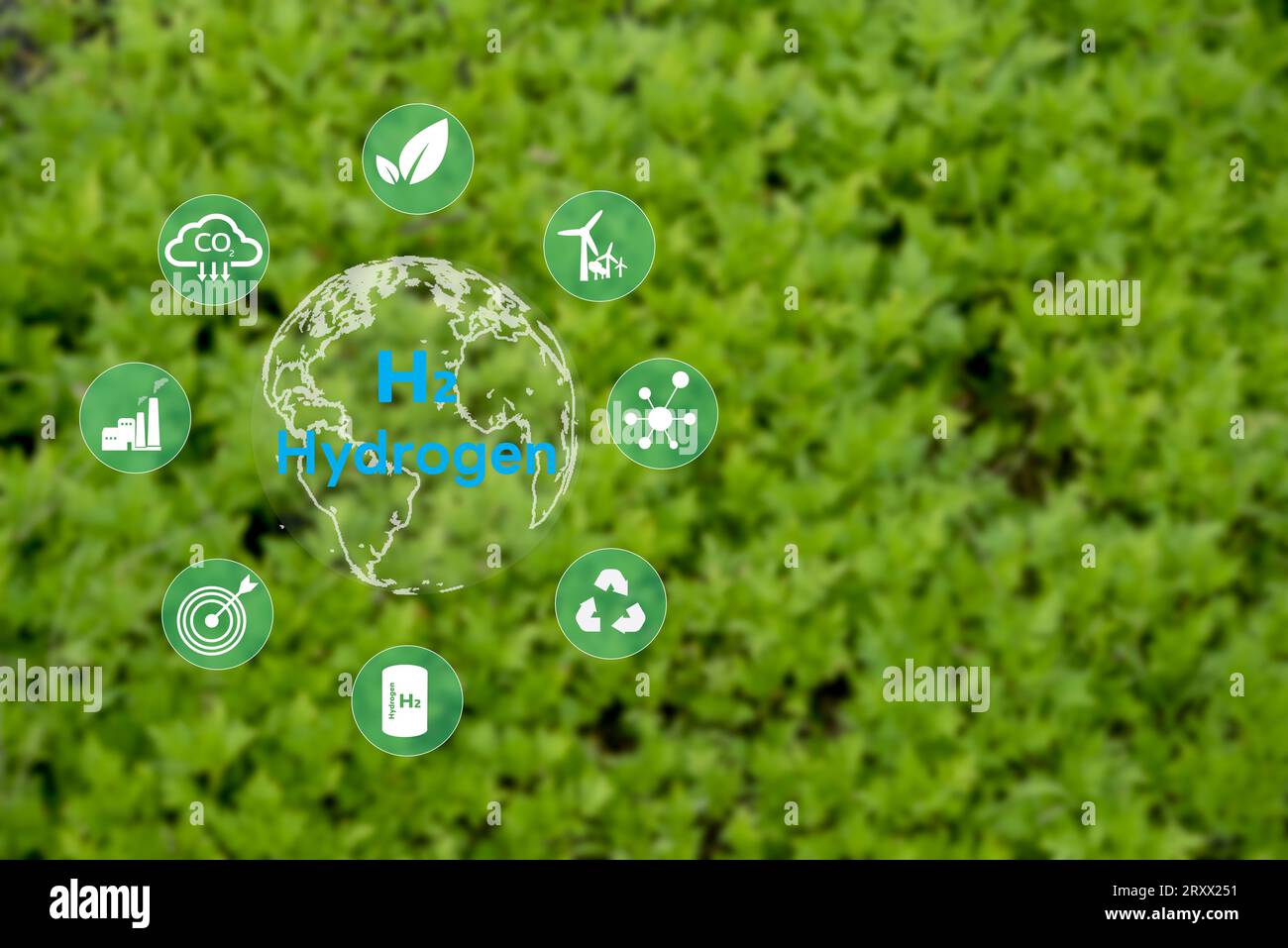 h2 hydrogen icon go green technology energy environment on green ...