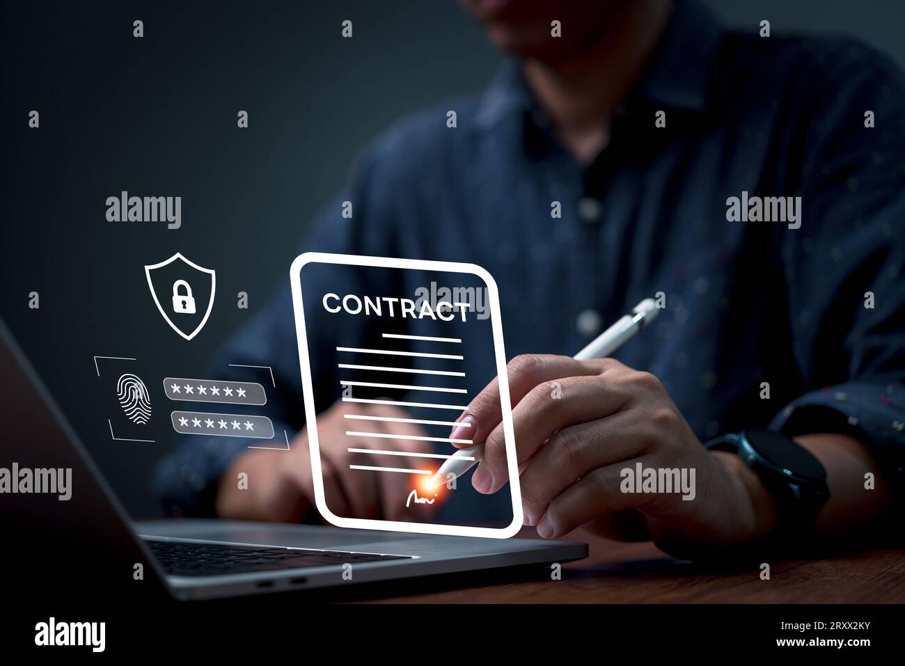 Electronic document signing hi-res stock photography and images - Alamy