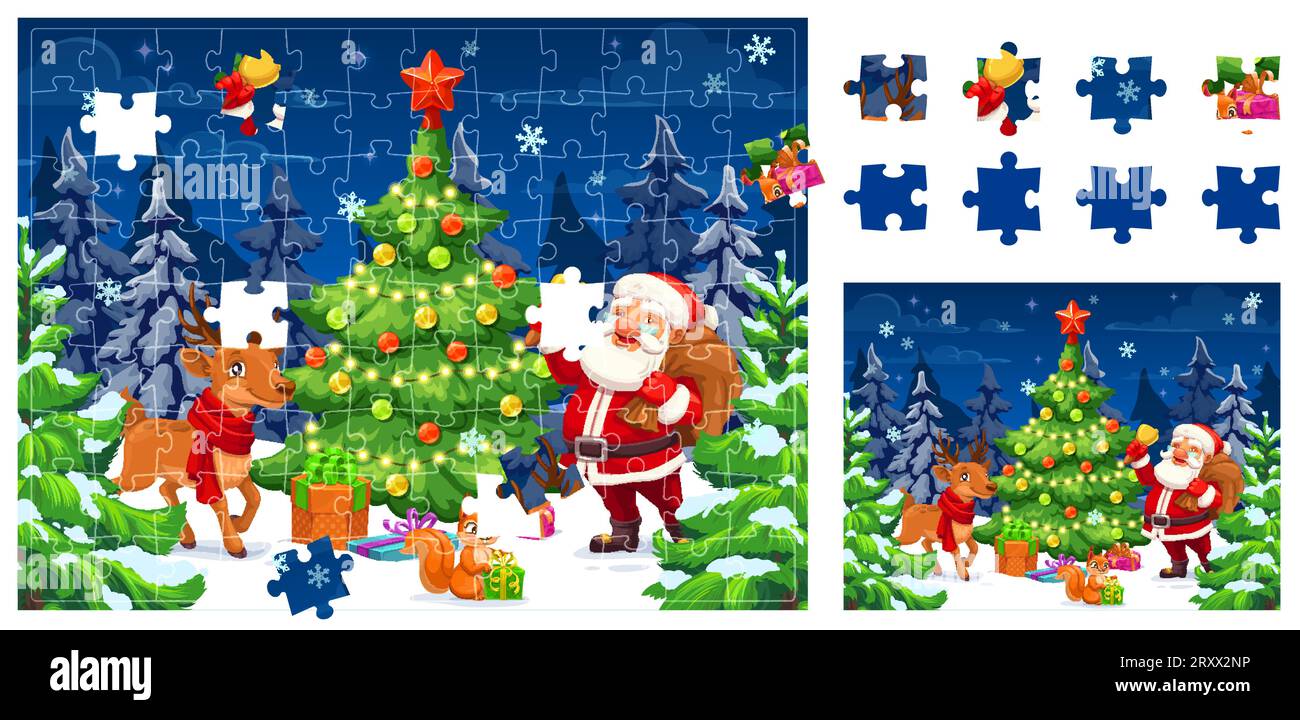 Advent calendar puzzle Stock Vector Images - Alamy