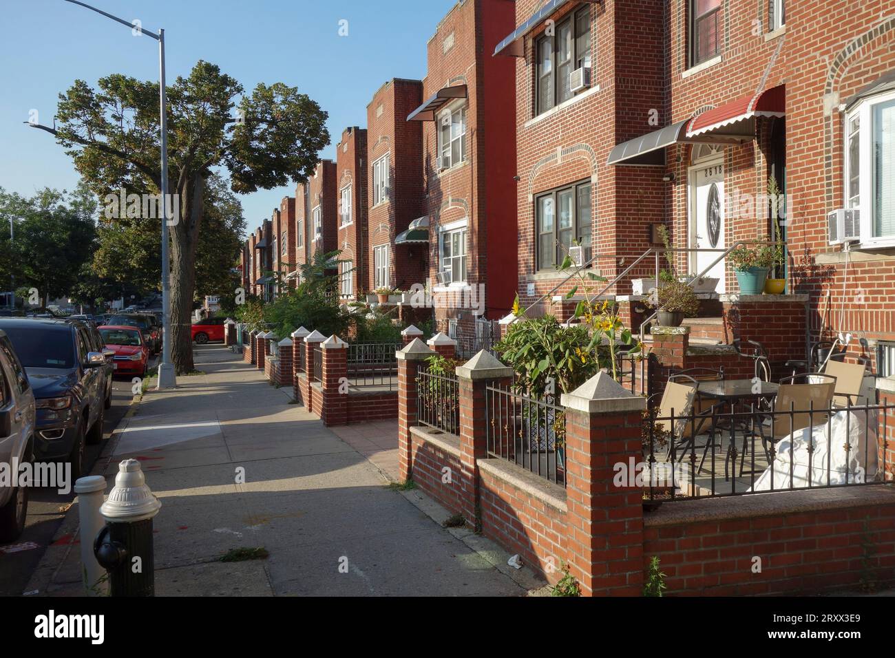Housing in a residential area in East Elmhurst, Queens,New York,USA ...