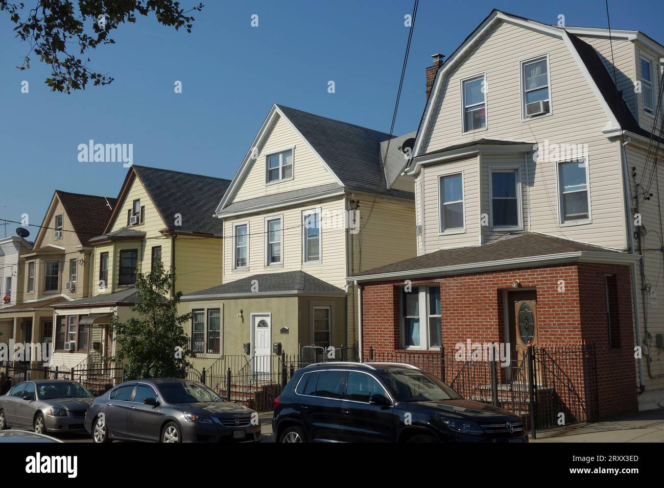Housing in a residential area in East Elmhurst, Queens,New York,USA ...