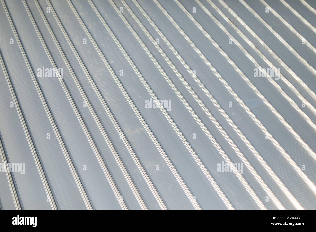 Steel surface. Ribbed wall. Stainless steel. Reflective surface Stock ...