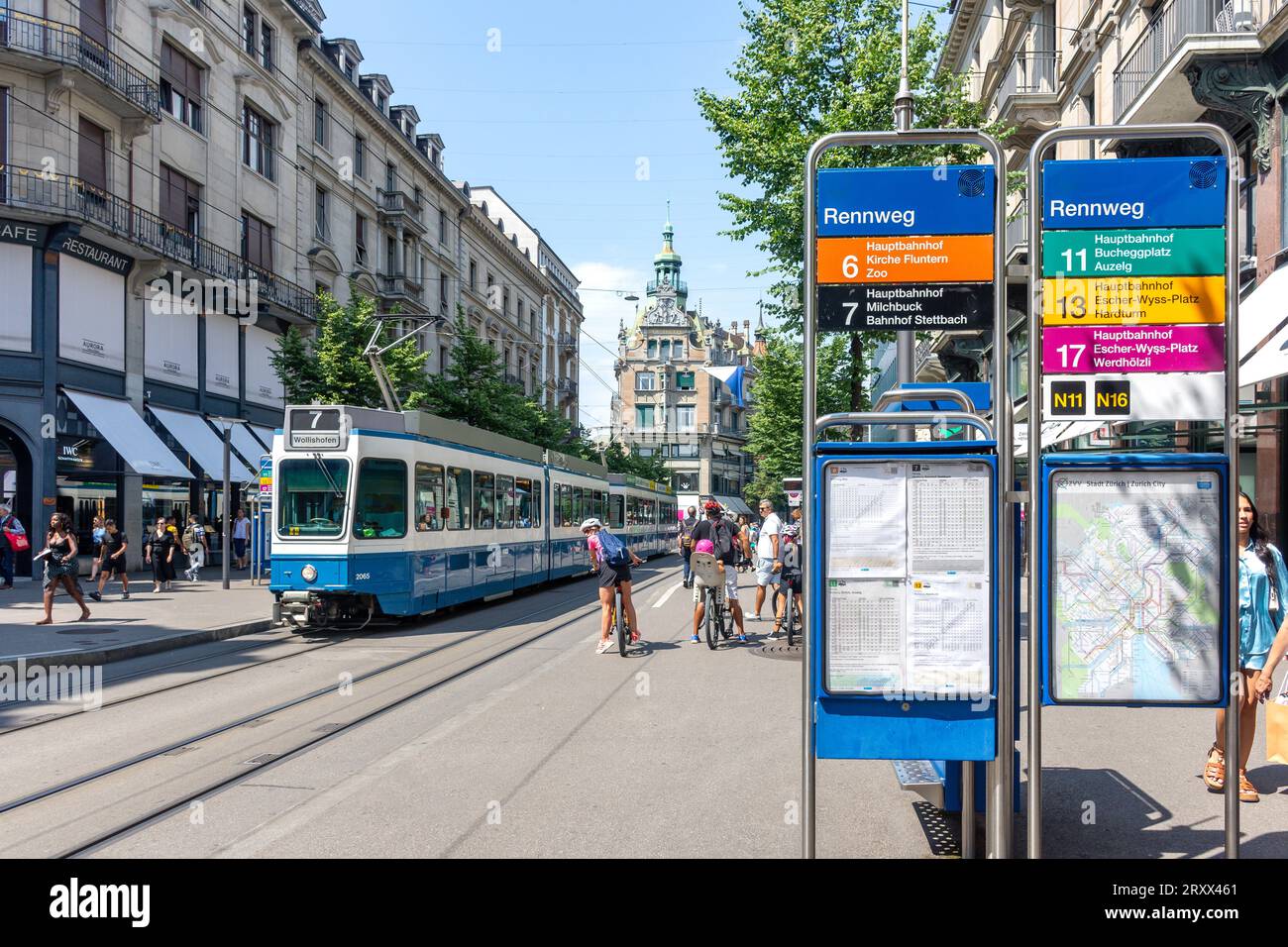 Tram stop trams transport transportation public busy tracks bahn hi-res ...