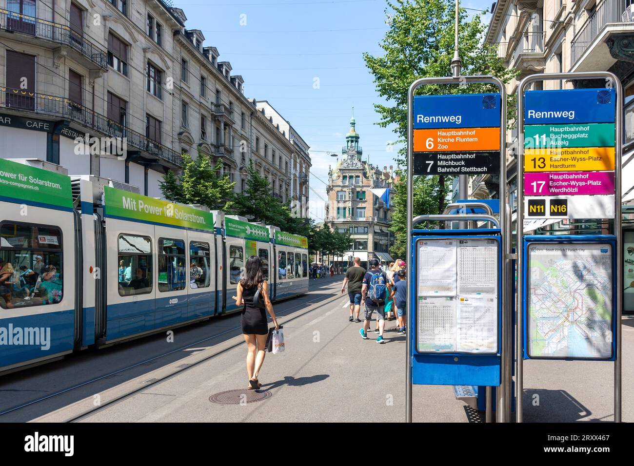 Tram stop trams transport transportation public busy tracks bahn hi-res ...