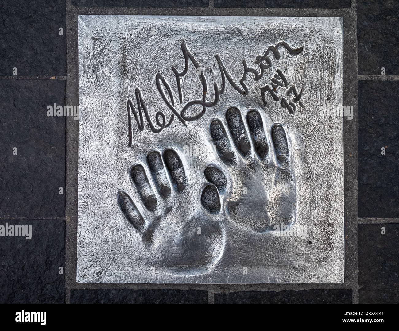 The handprint from famous Australian - American actor, director ...