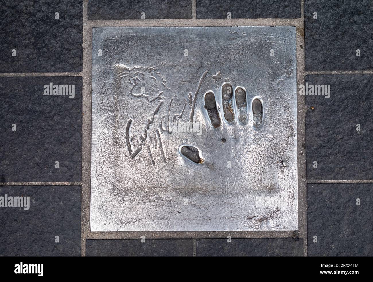 The handprint from famous Scottish actor Ewan McGregor set into the ...