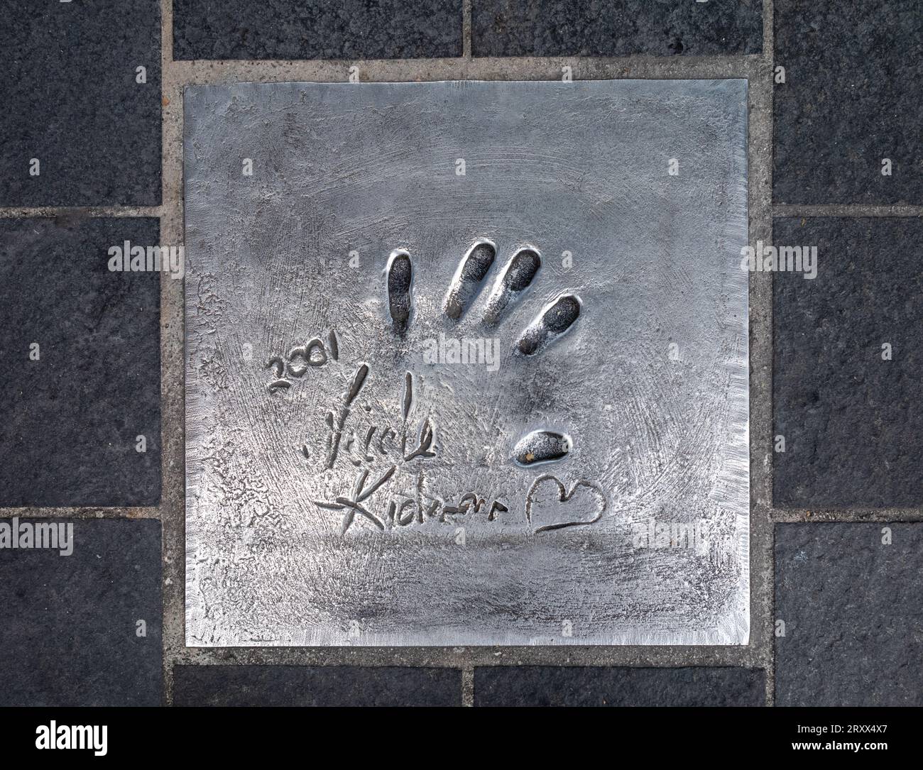 The handprint from famous Australian - American actress Nicole Kidman ...