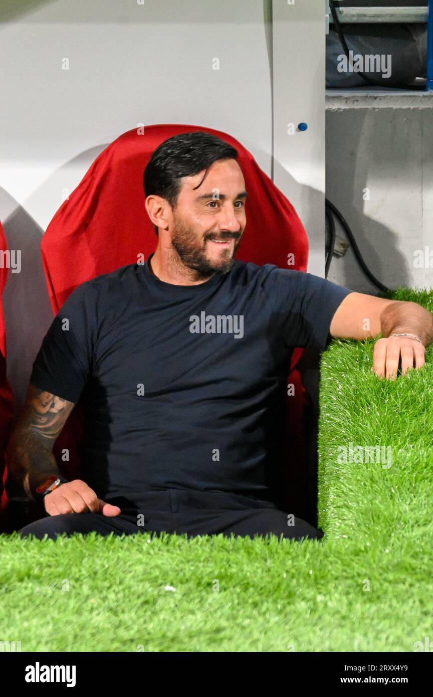 Reggio Emilia, Italy, September 26 2023, Head Coach Alberto Aquilani ...