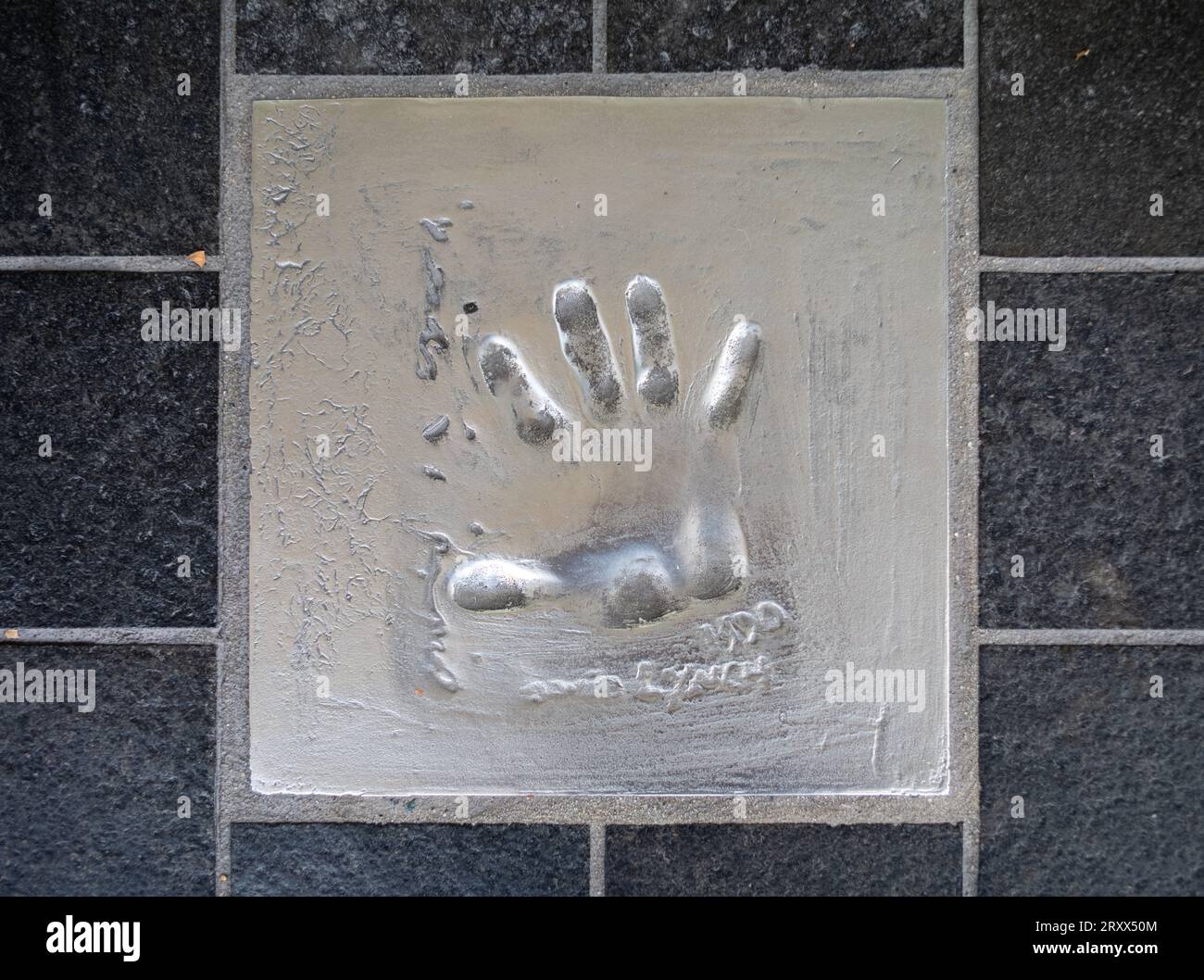 The handprint from famous American filmmaker, screenwriter, artist ...