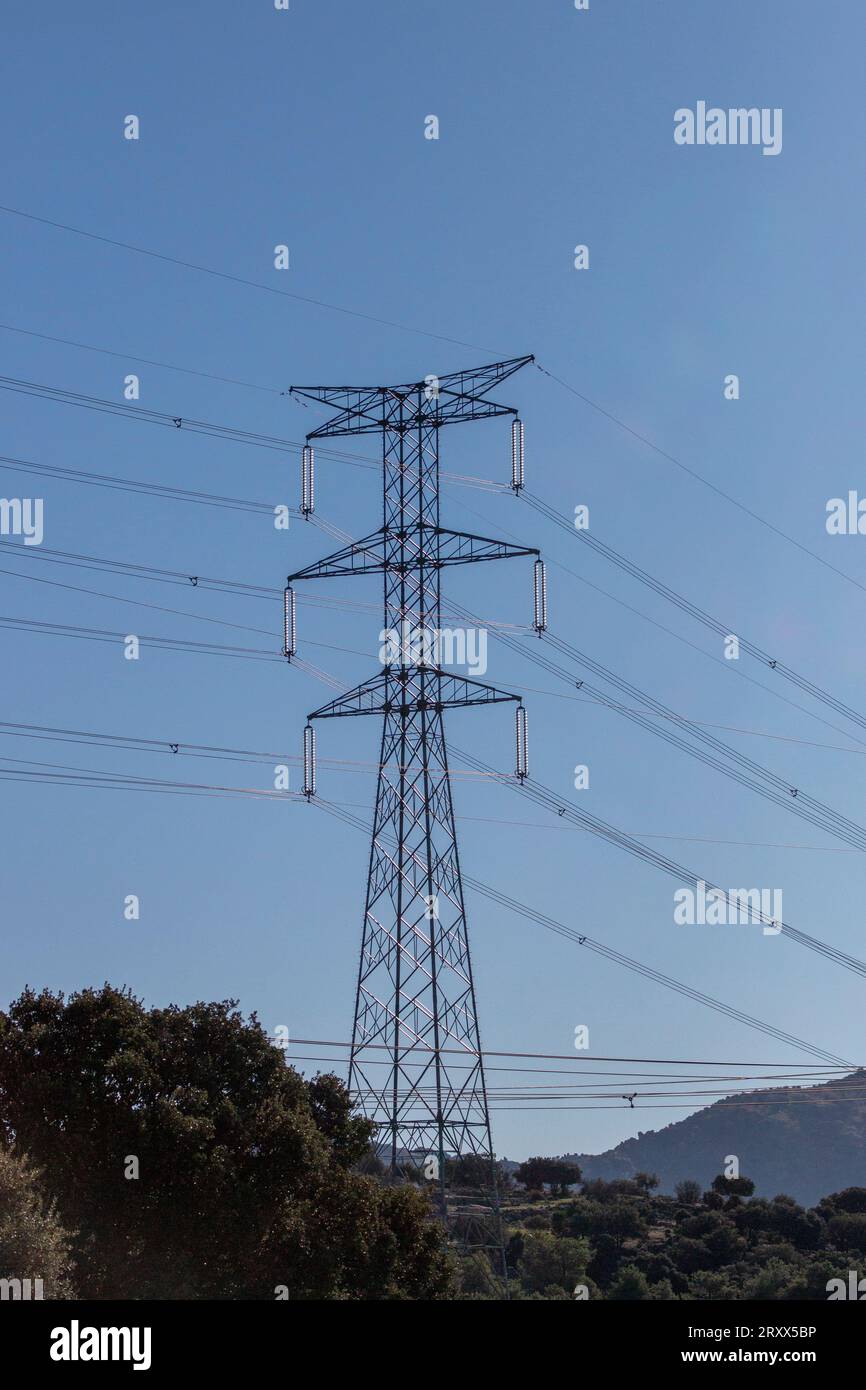 Tower cable line hi-res stock photography and images - Alamy