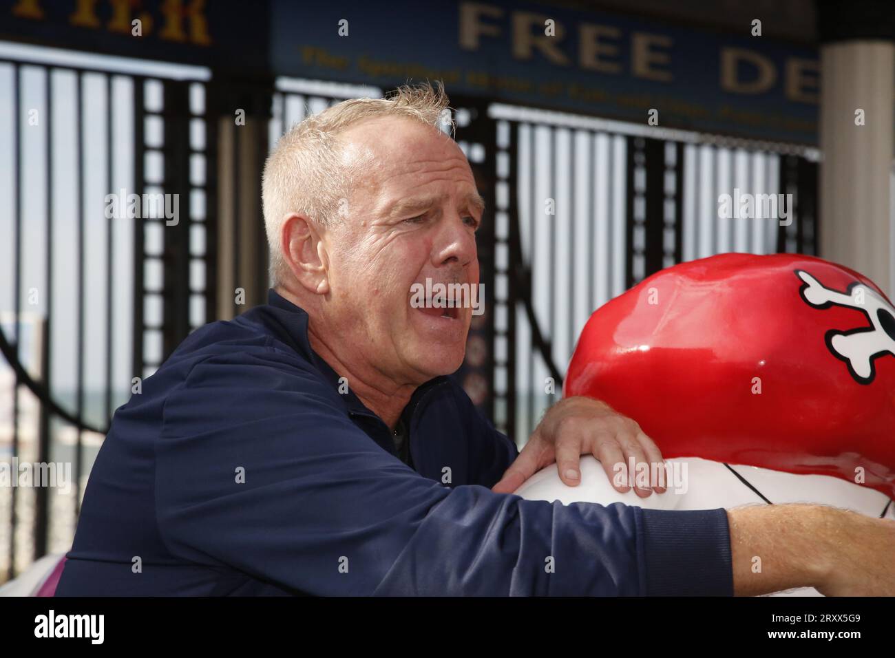 Brighton, UK. 27/September/2023 Norman Cook and Shaun the Sheep ...