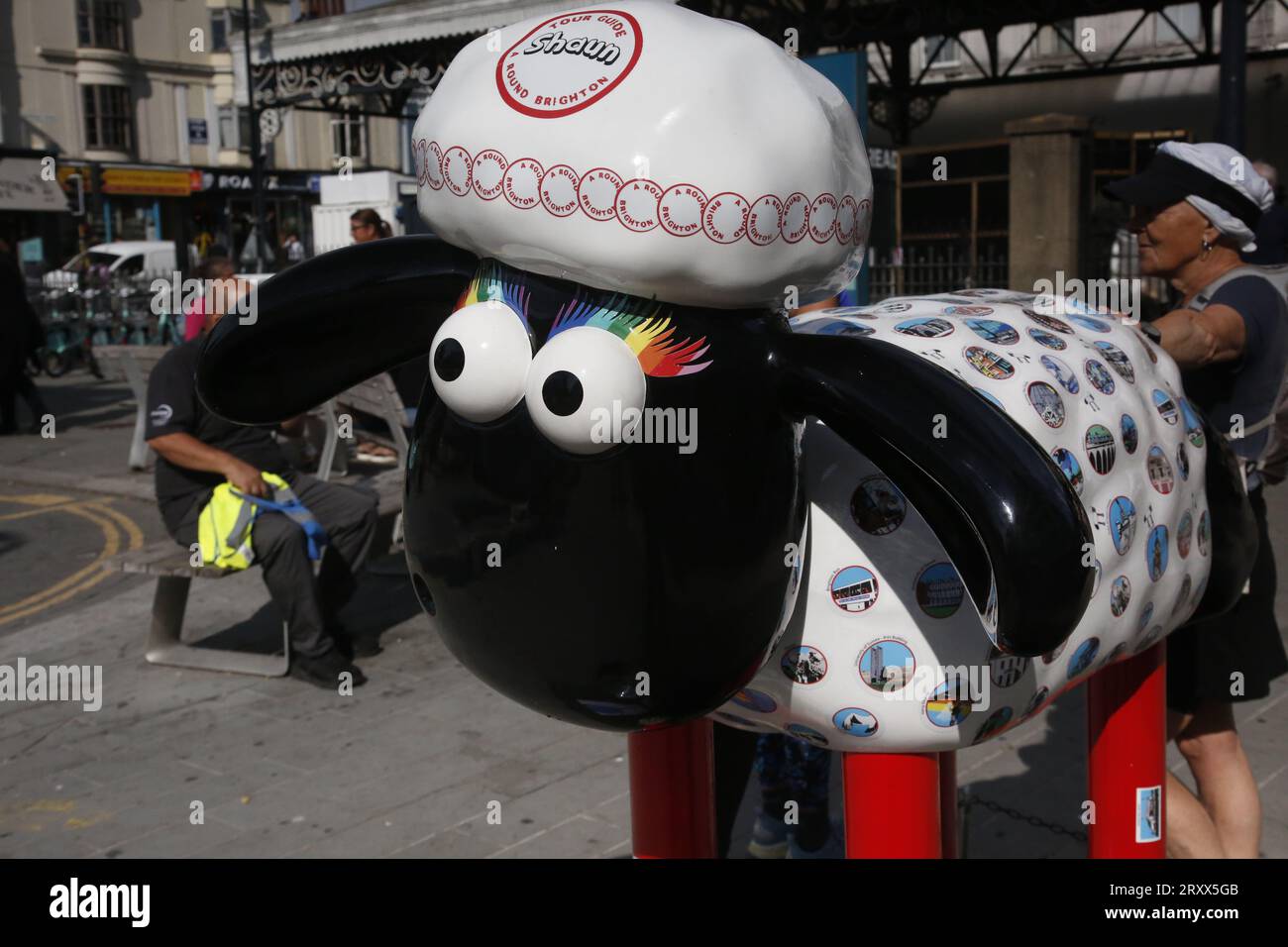 Brighton, UK. 27/September/2023 Norman Cook and Shaun the Sheep ...