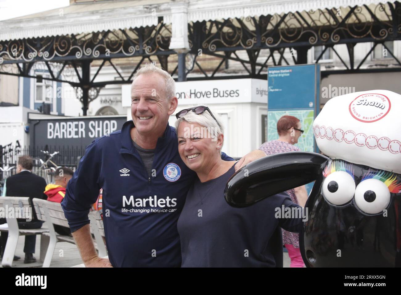 Brighton, UK. 27/September/2023 Norman Cook and Shaun the Sheep ...