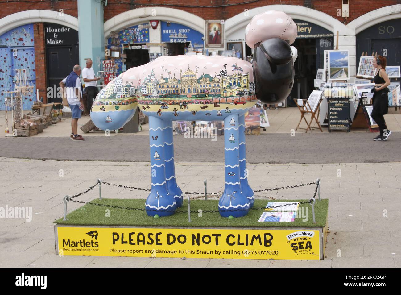 Brighton, UK. 27/September/2023 Norman Cook and Shaun the Sheep ...