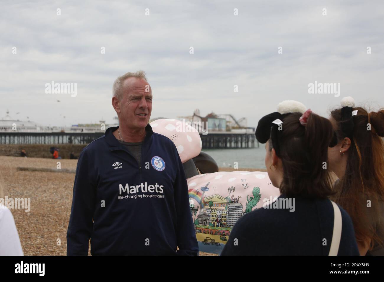 Brighton, UK. 27/September/2023 Norman Cook and Shaun the Sheep ...