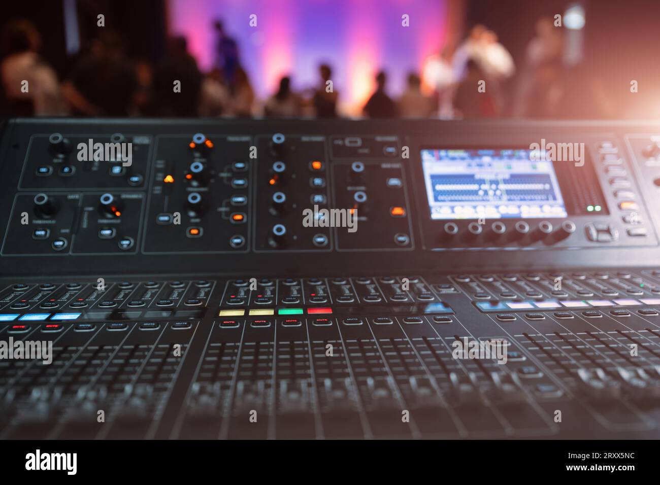 Live theater concert show sound video music control console with scene ...