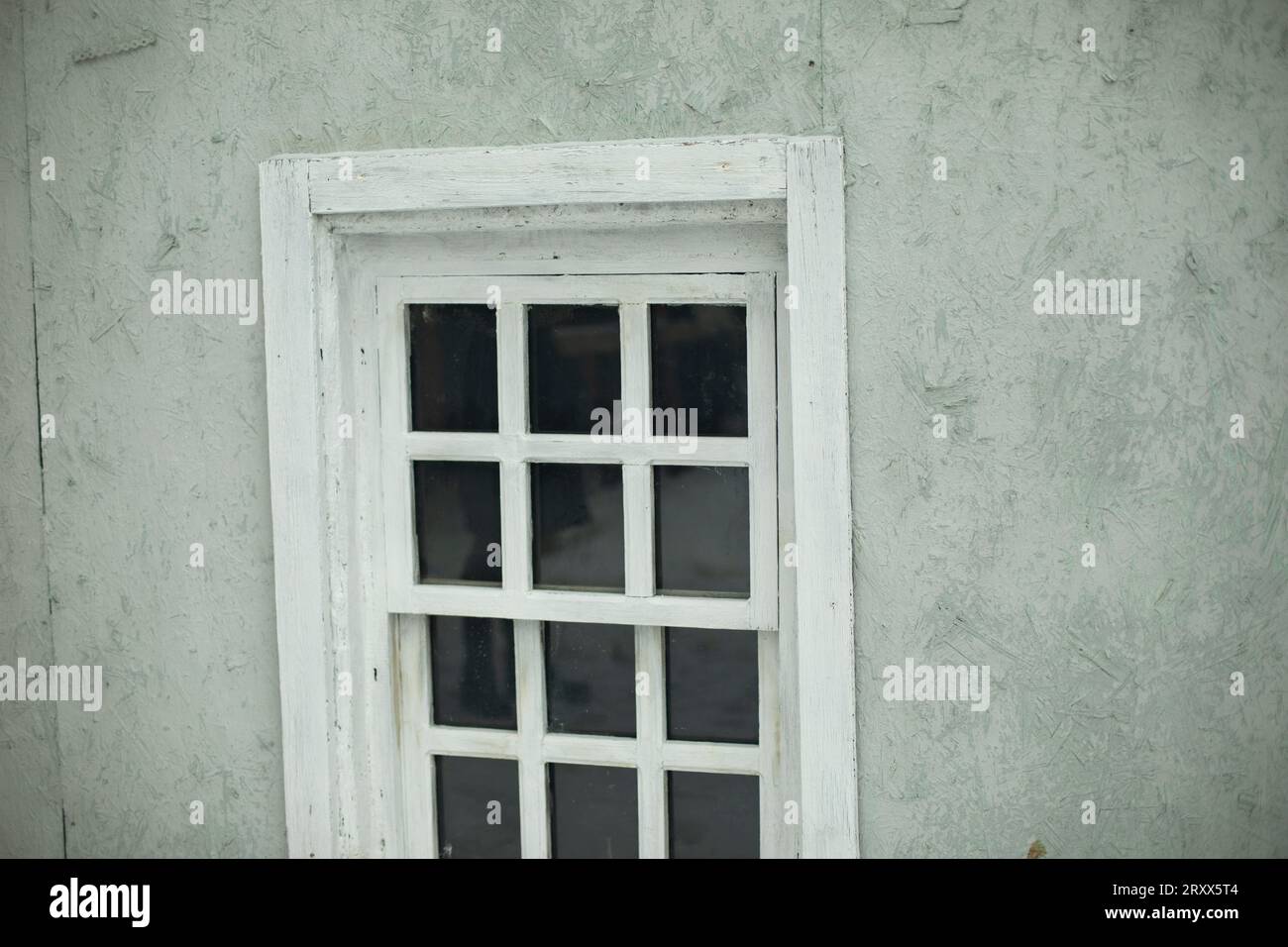 Window in building. Window opening in wall. Old architecture. Window ...
