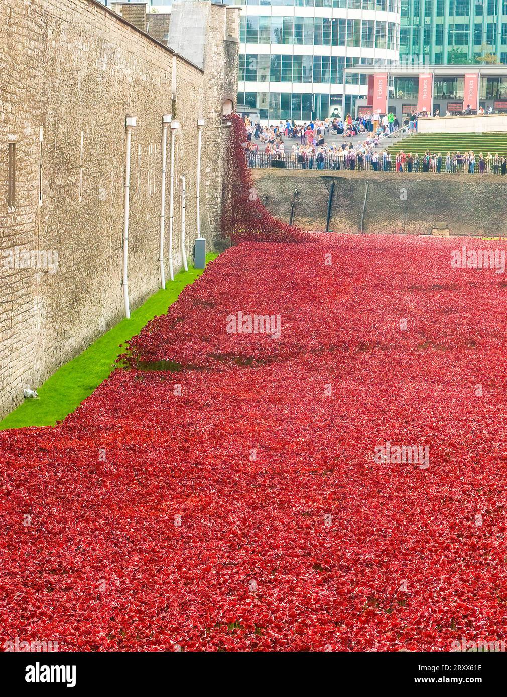 Rivers of blood (WWI memorial Stock Photo - Alamy