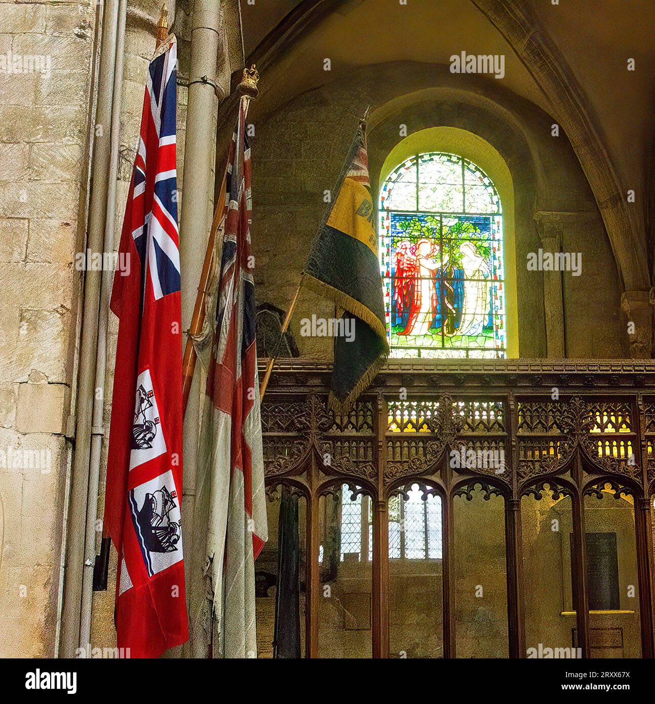 Battle falgs hi-res stock photography and images - Alamy