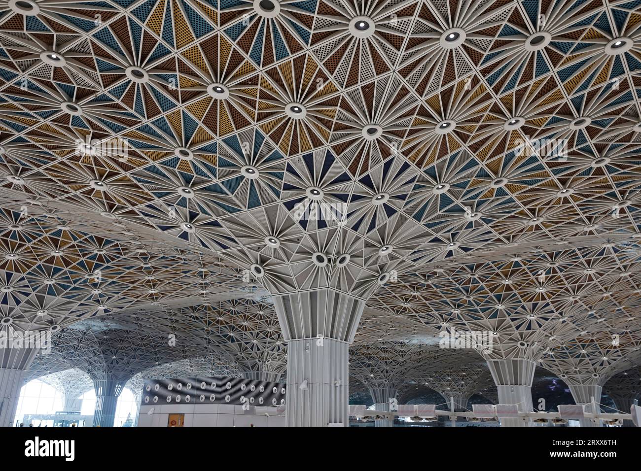 Dhaka, Bangladesh - September 26, 2023: Work on the third terminal of ...