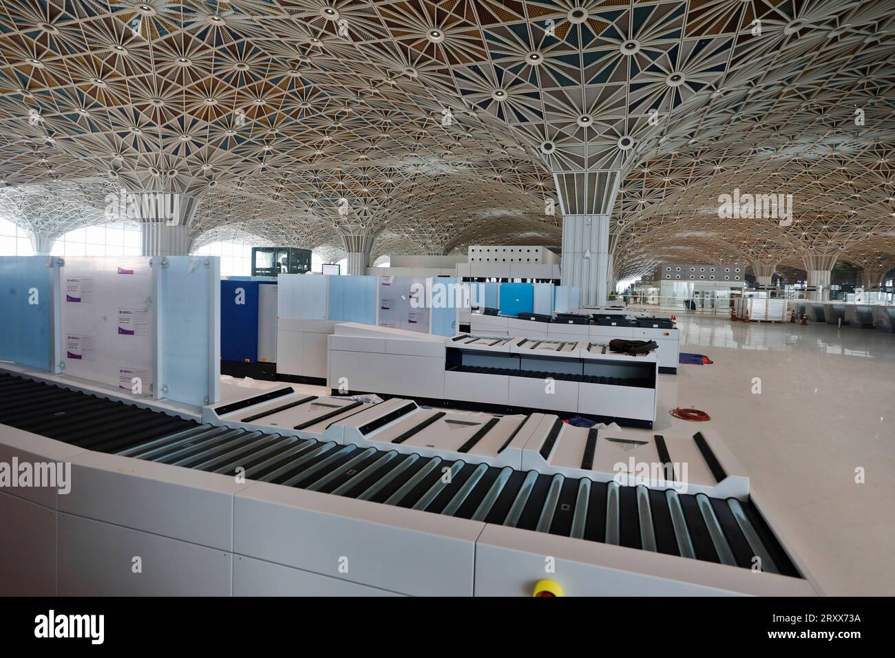 Dhaka, Bangladesh - September 26, 2023: Work on the third terminal of ...