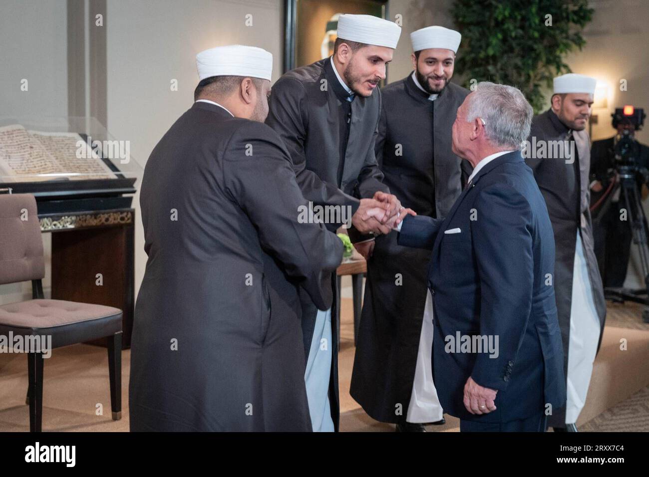 Jordan s King Abdullah II attends attends a ceremony marking the ...