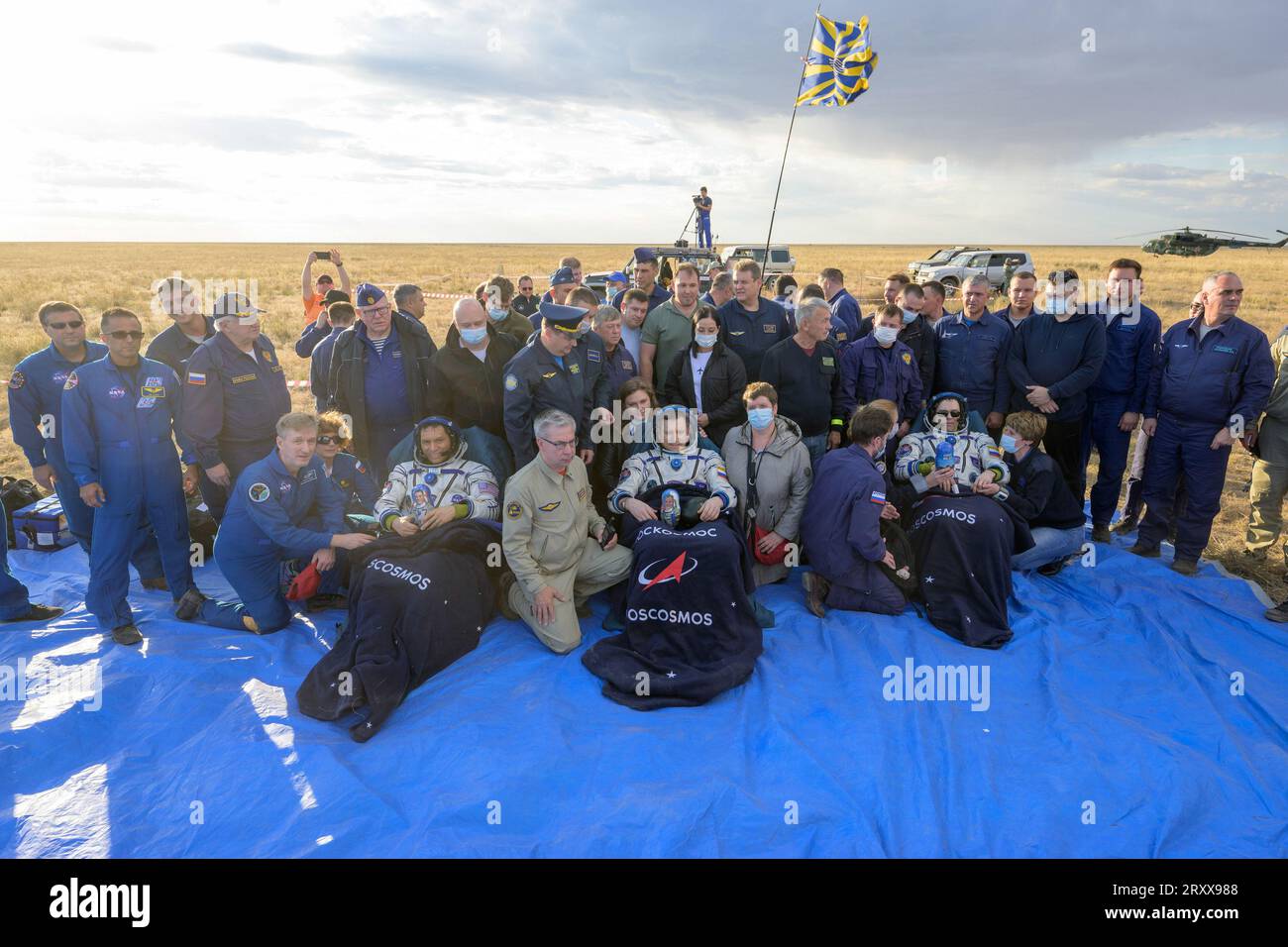 Expedition 69 NASA astronaut Frank Rubio left, Roscosmos cosmonauts ...