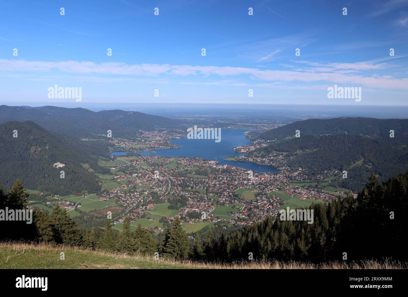 Wallberg,Bayern, Deutschland 27. September 2023: Hier der Blick von der ...
