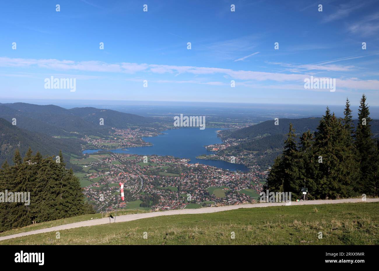 Wallberg,Bayern, Deutschland 27. September 2023: Hier der Blick von der ...
