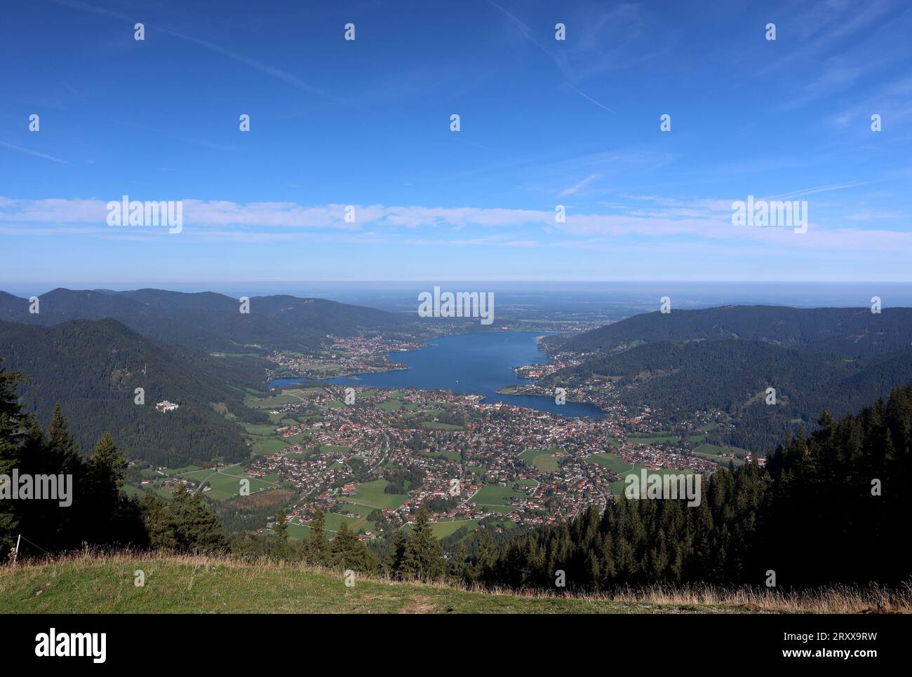 Wallberg,Bayern, Deutschland 27. September 2023: Hier der Blick von der ...