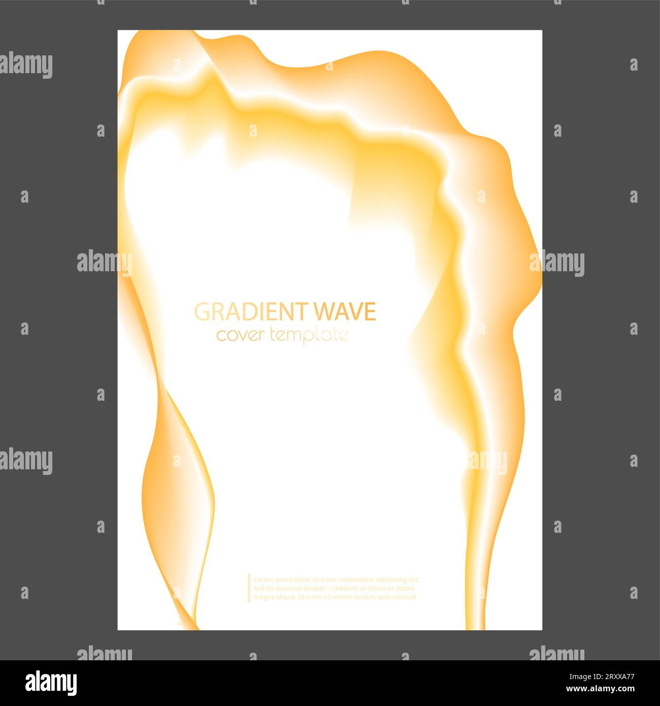 Colorful gradient wave. Abstract color shape with color change ...