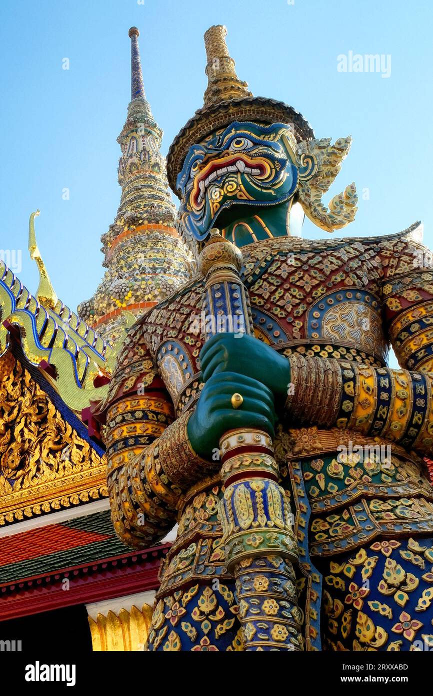 Demon Guardian in Wat Phra Kaew (Temple of the Emerald Buddha), Grand ...