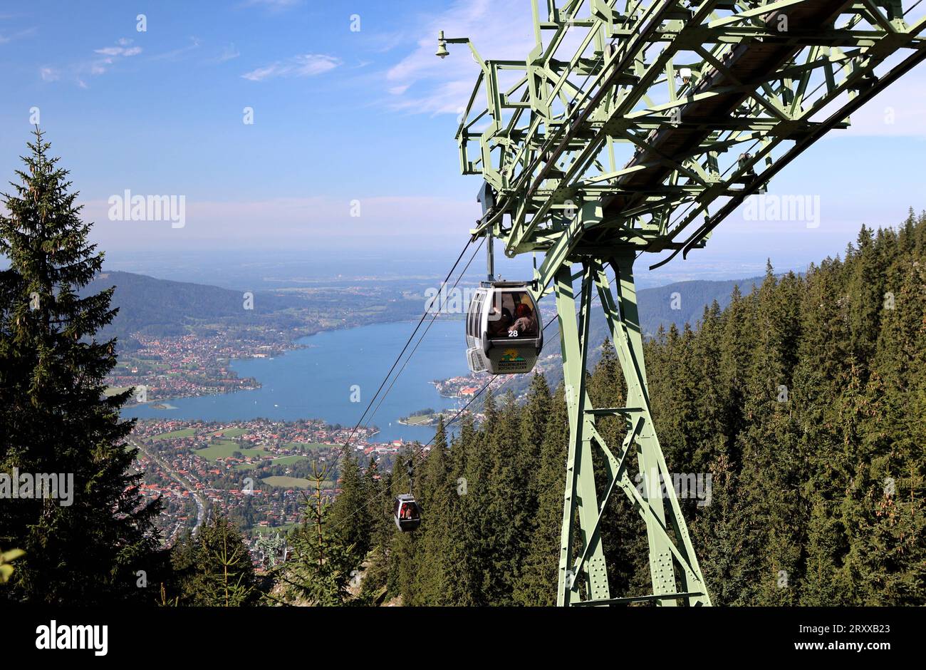 Wallberg,Bayern, Deutschland 27. September 2023: Hier der Blick auf ...