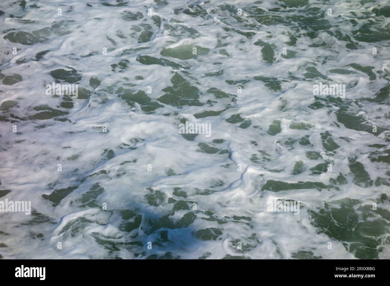 bubbling white water after a wave rolls through. Picture of pacific ...