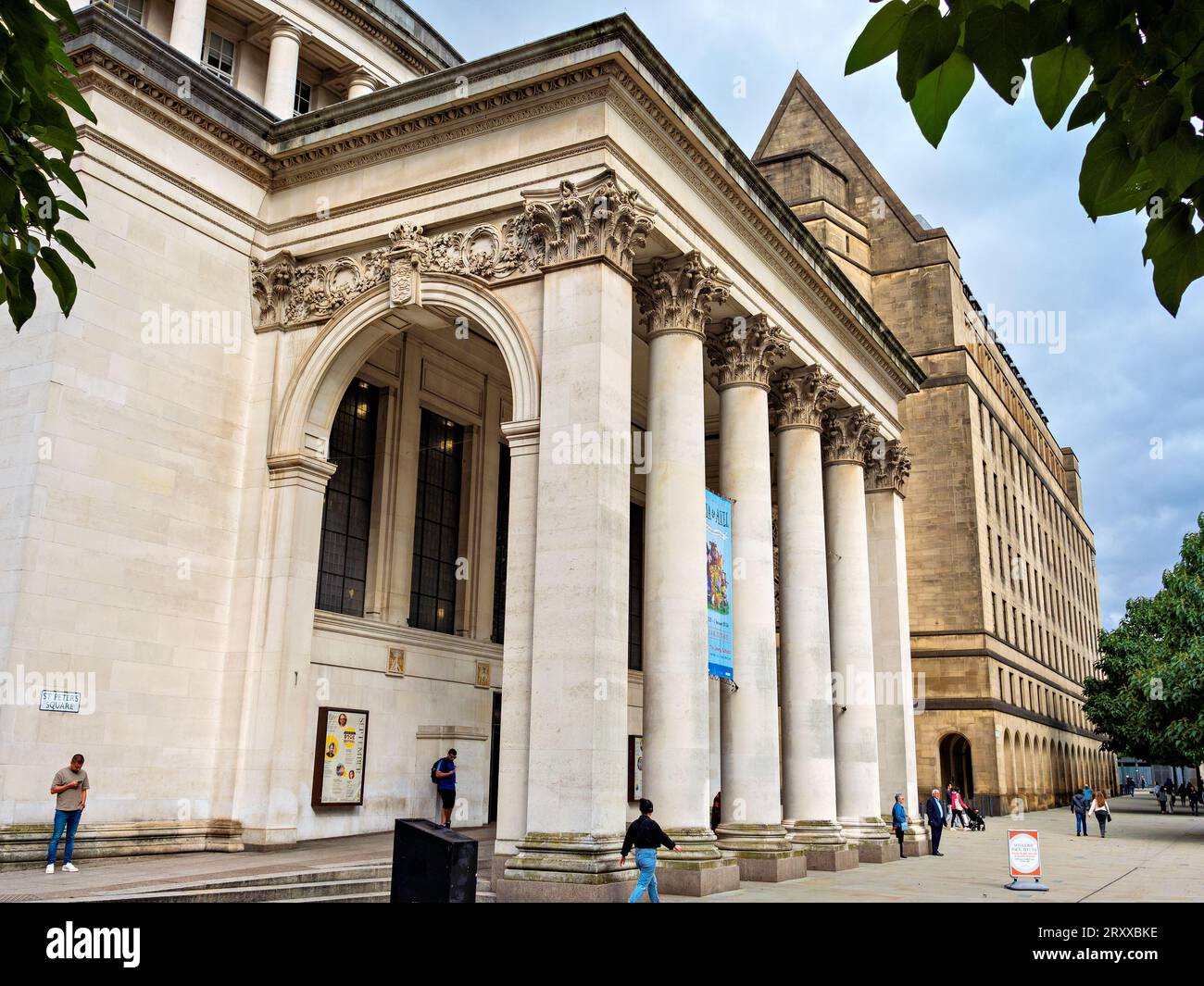 Manchester central library St Peters Square front exterior and entrance ...