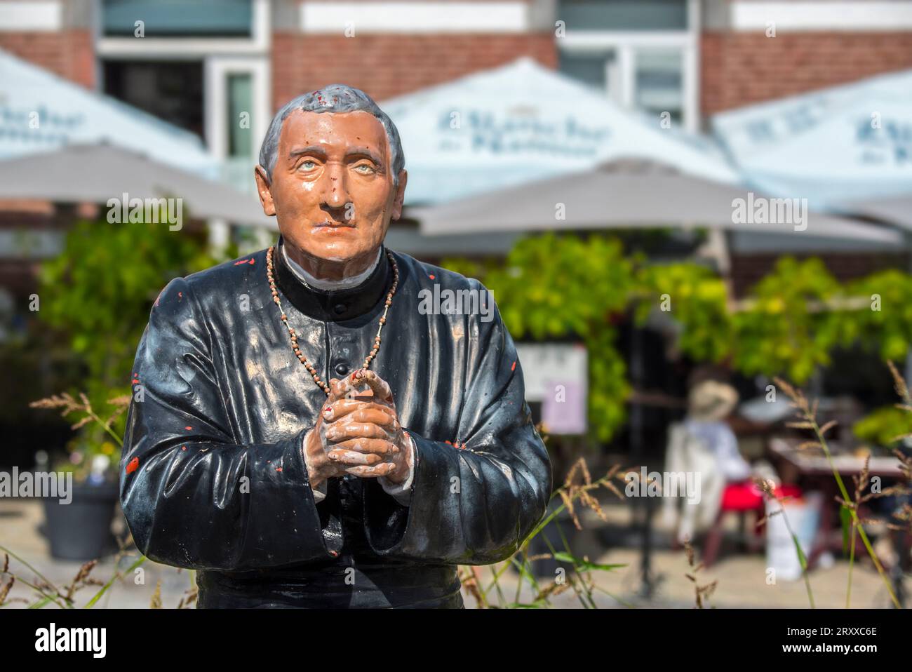 Sculpture of pastor Gerard at the Grotto of St Anthony of Padua in the ...
