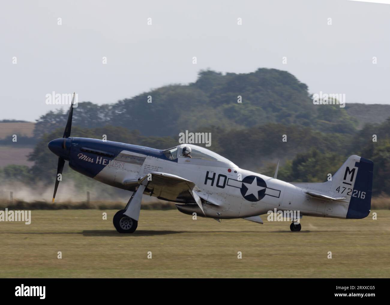 North American P-51D Mustang fighter aircraft Miss Helen at the 2023 ...