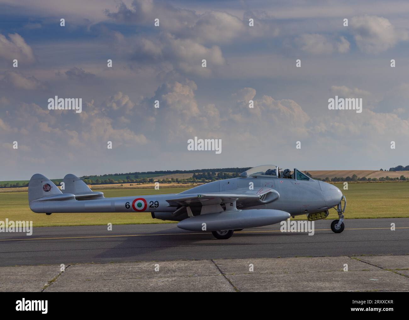 De Havilland Vampire FB6 jet fighter of the Norwegian Historic Flight ...