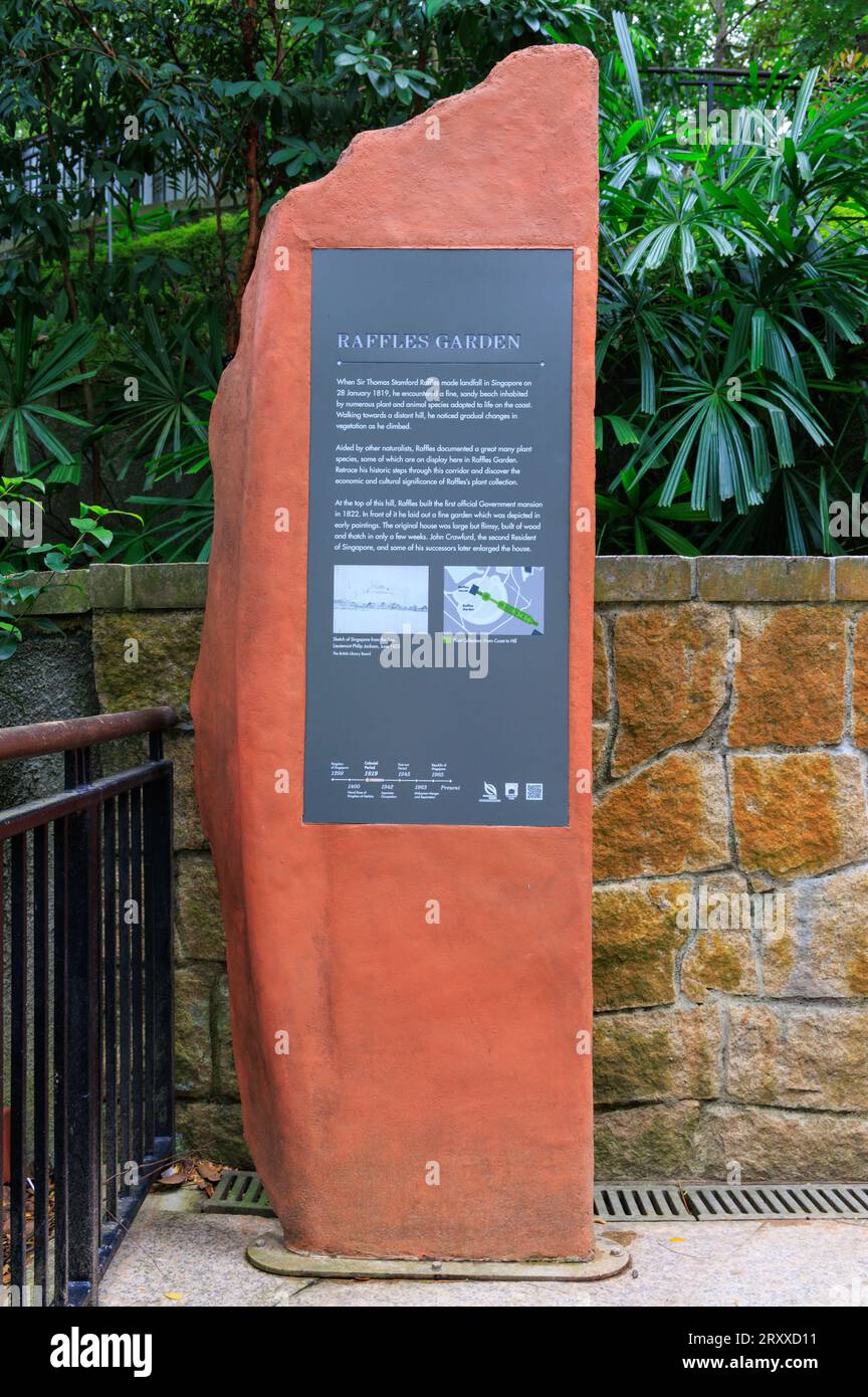 Raffles Garden, Fort Canning Park, Singapore Stock Photo - Alamy