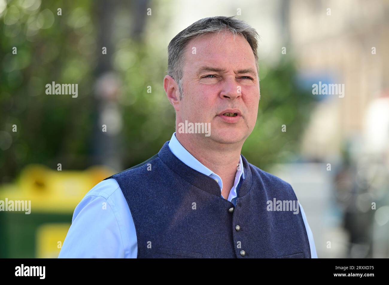 Vienna, Austria. 27th Sep, 2023. Andreas Babler (SPÖ) on his comeback ...