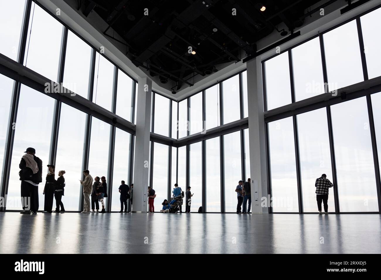 London, UK. 27 September 2023. Visitors take in the impressive view on ...