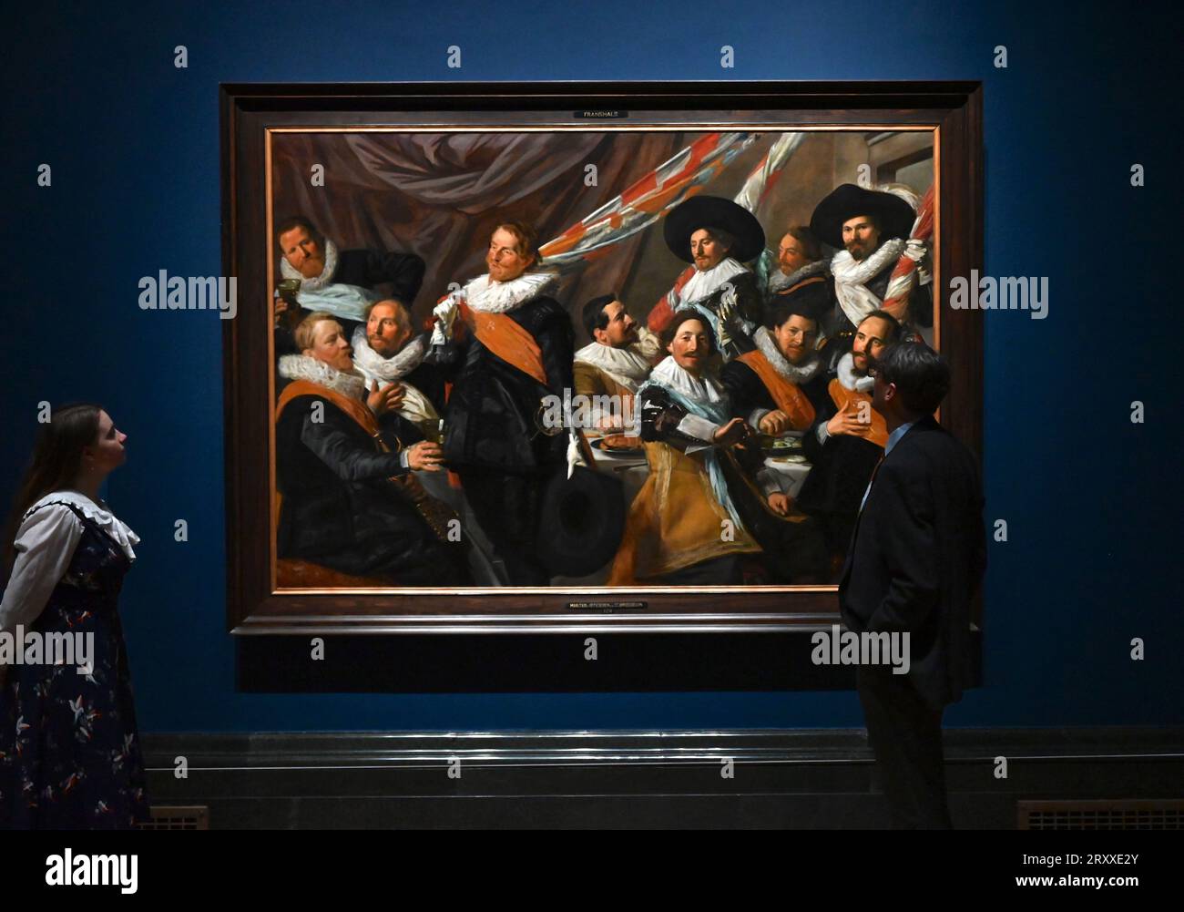 Frans Hals's Banquet of the Officers of the St George Civic Guard ,about 1627 ,comes to the ...