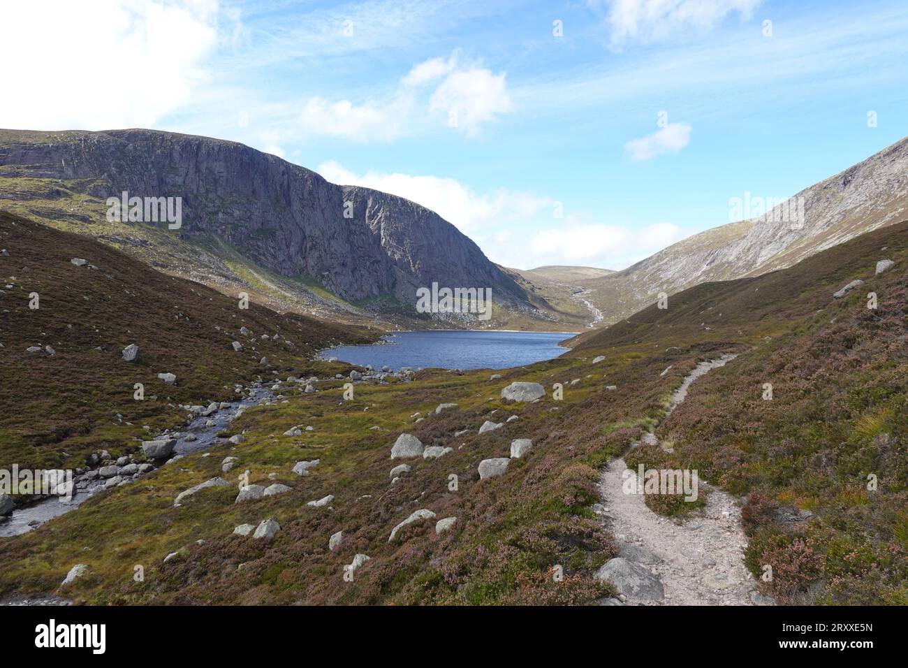 Alt an Dubh Loch, White Mounth, Balmoral Estate, Scottish Highlands, UK ...