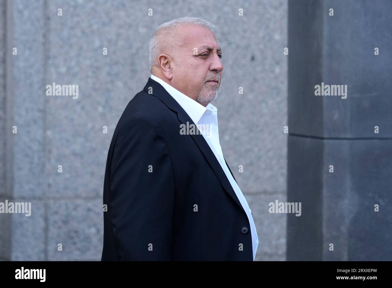 Fred Daibes leaves the federal courthouse in New York, Wednesday, Sept ...