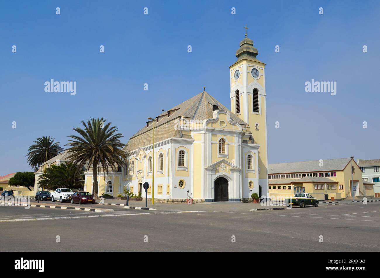 church of swakopmund city, namibia, africa Stock Photo - Alamy