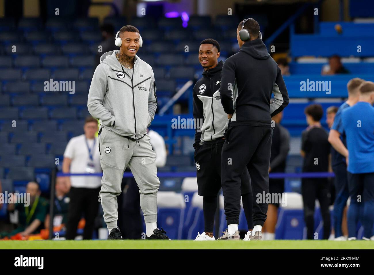 Brighton and Hove Albion's Igor Julio (left) and Brighton and Hove ...