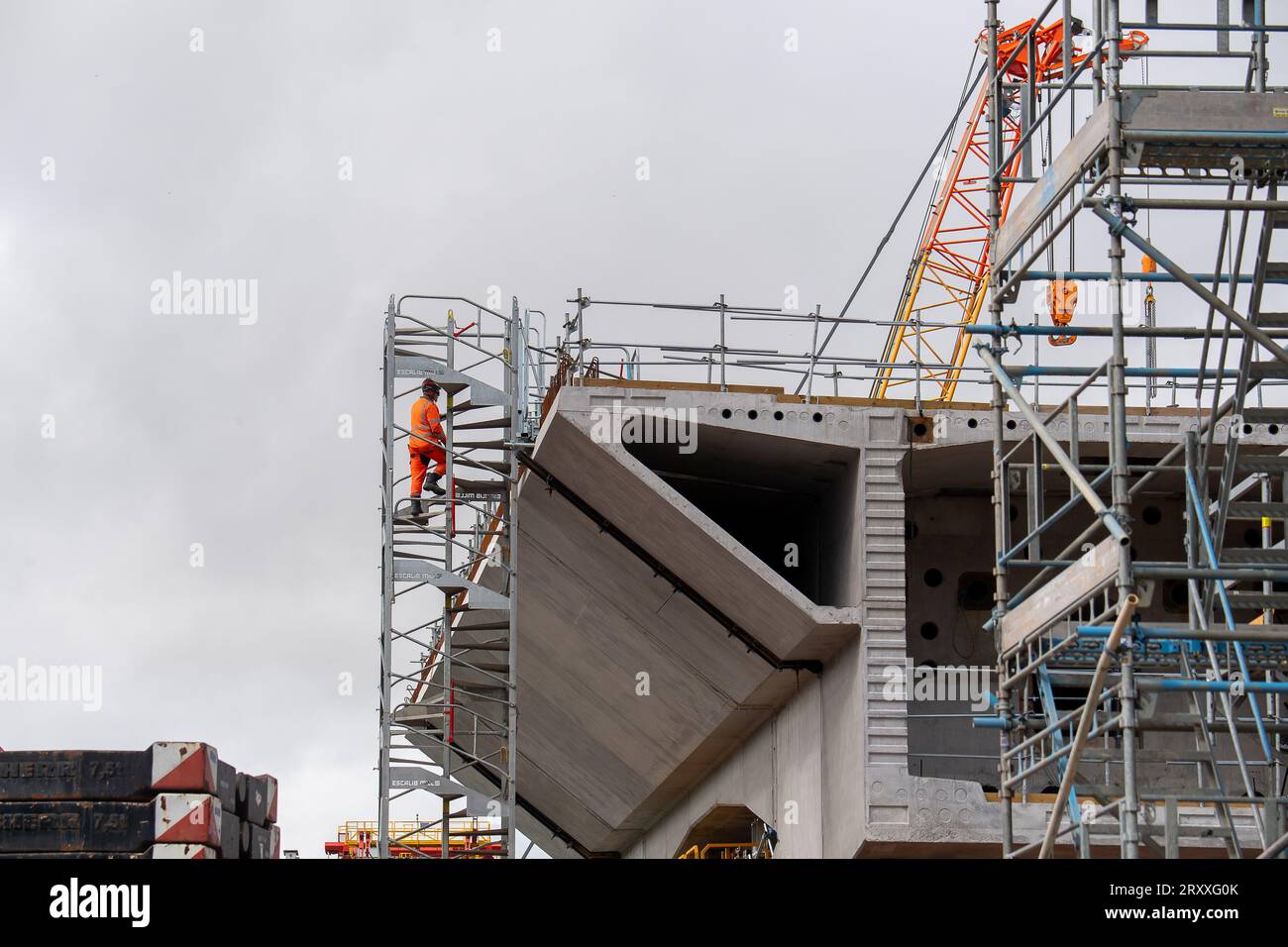 Harefield, London Borough of Hillingdon, UK. 18th September, 2023. Work ...