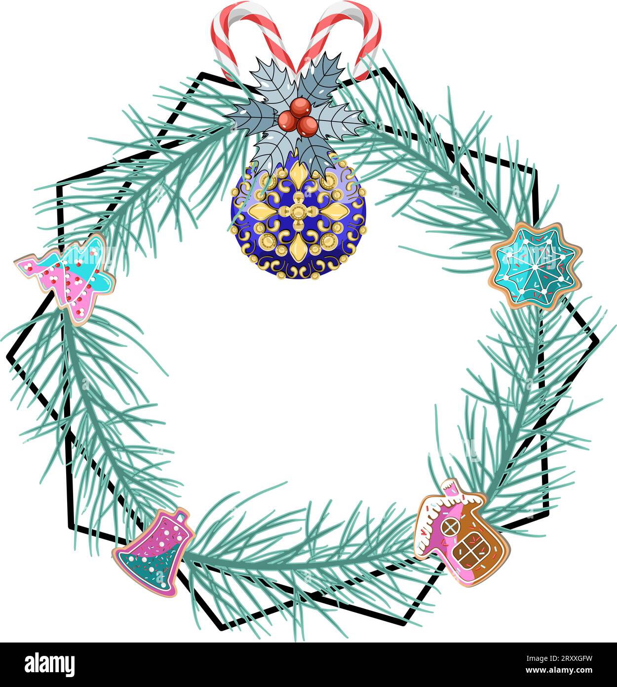 Pine tree leaves Stock Vector Images - Alamy