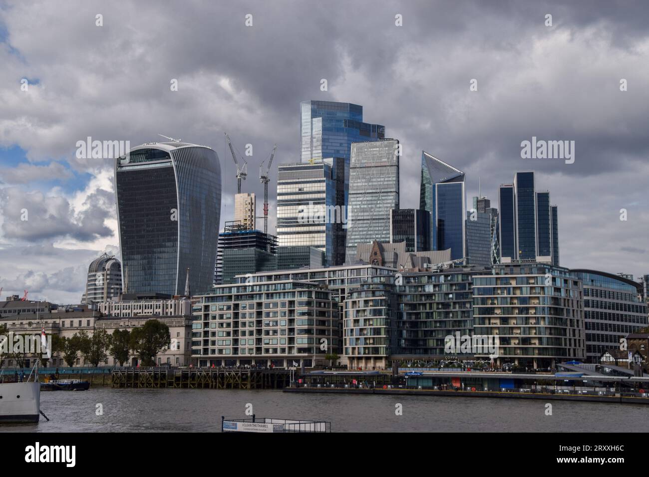 London, UK. 22nd September 2023. A view of the City of London skyline ...